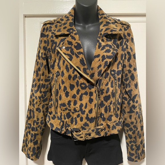 Buddy Love | Jackets & Coats | Corduroy Leopard Moto Jacket | Poshmark